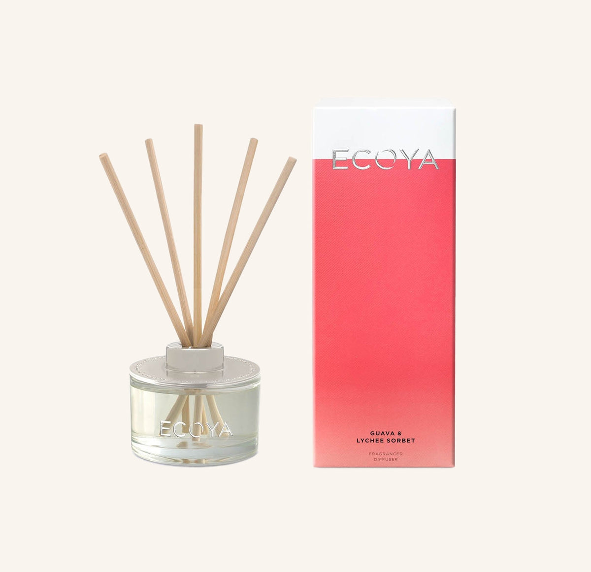 Guava & Lychee Sorbet Mini Diffuser | Ecoya – Nerridah & Ross