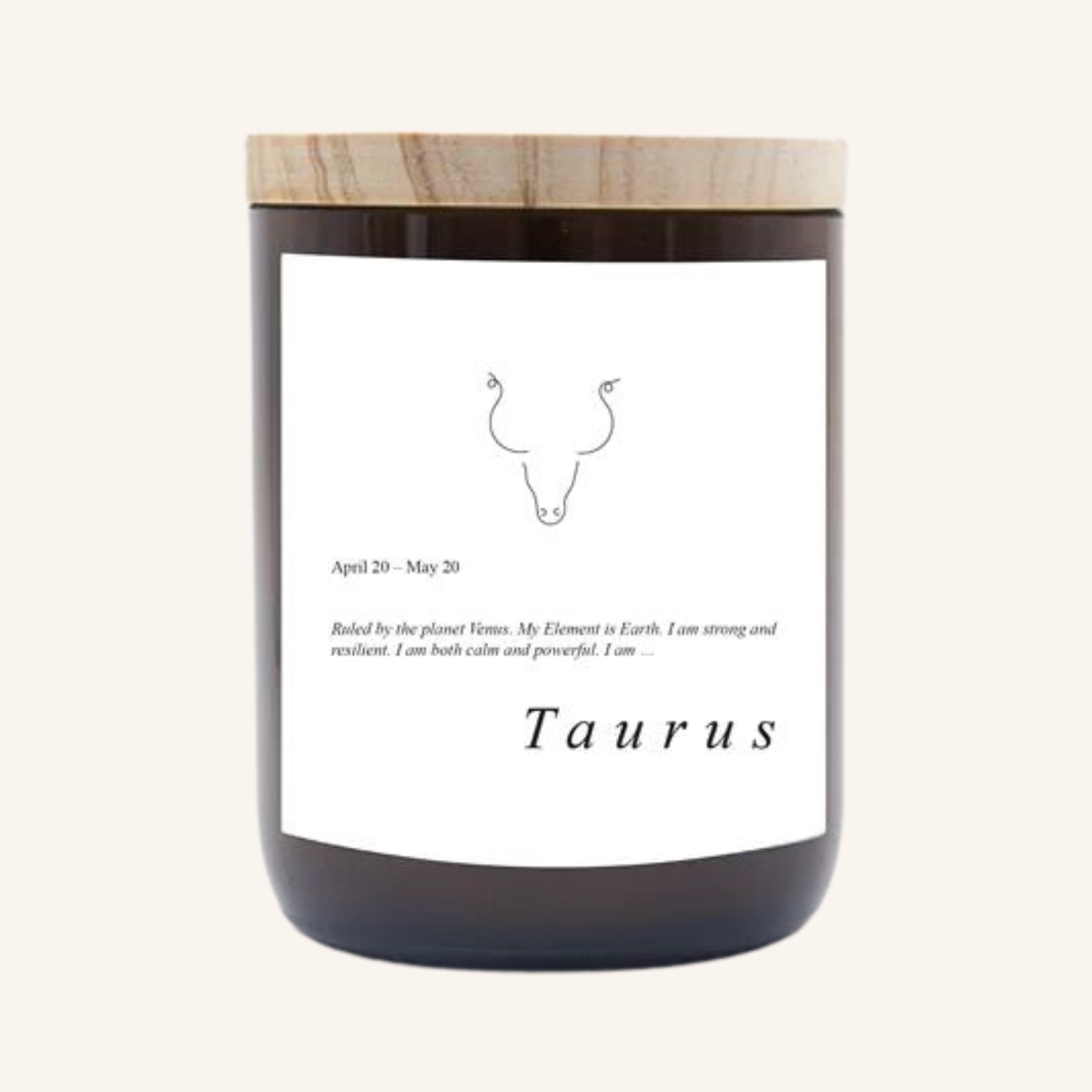 Zodiac Candle - Taurus – Nerridah & Ross