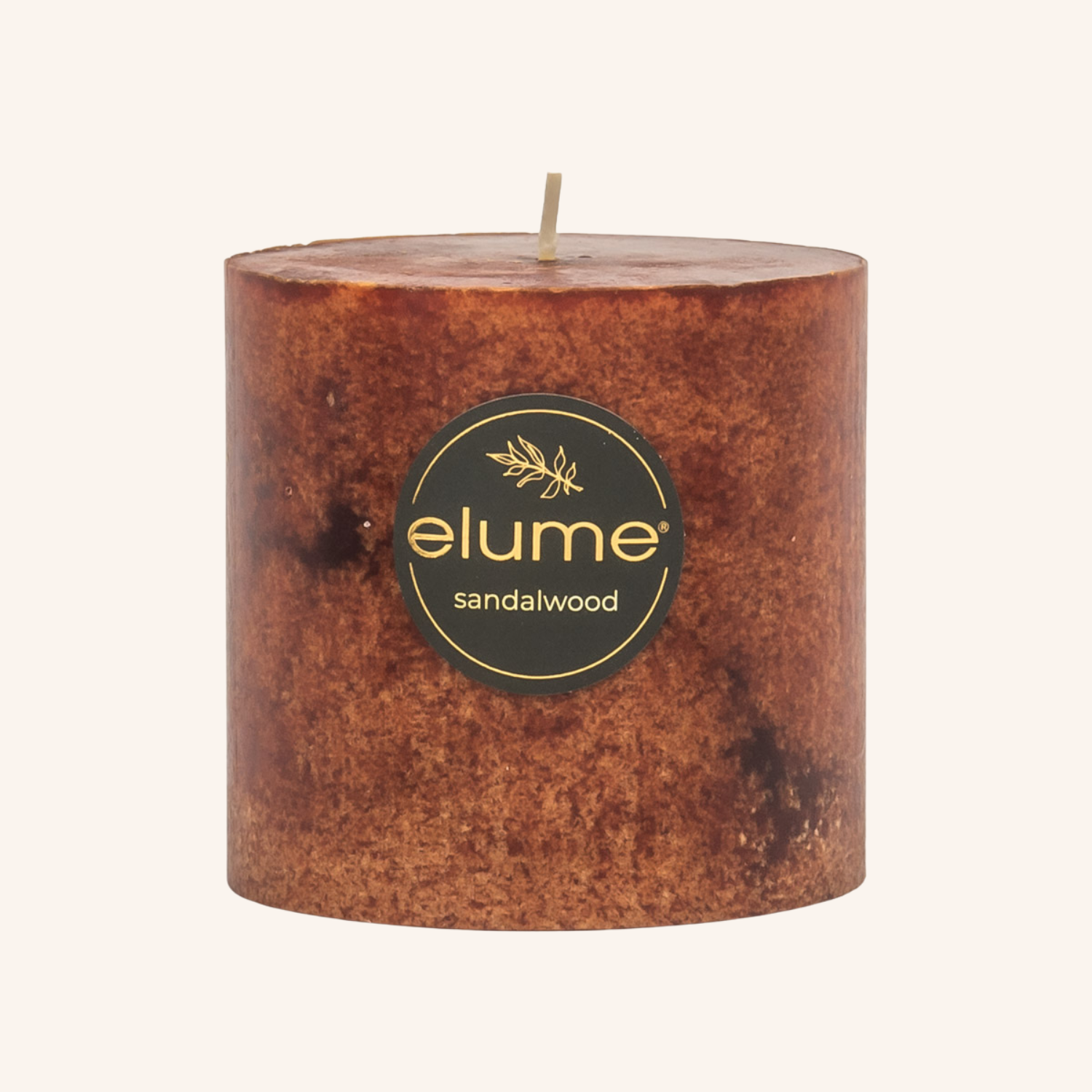 Sandalwood 3x3 Pillar Candle | Elume – Nerridah & Ross